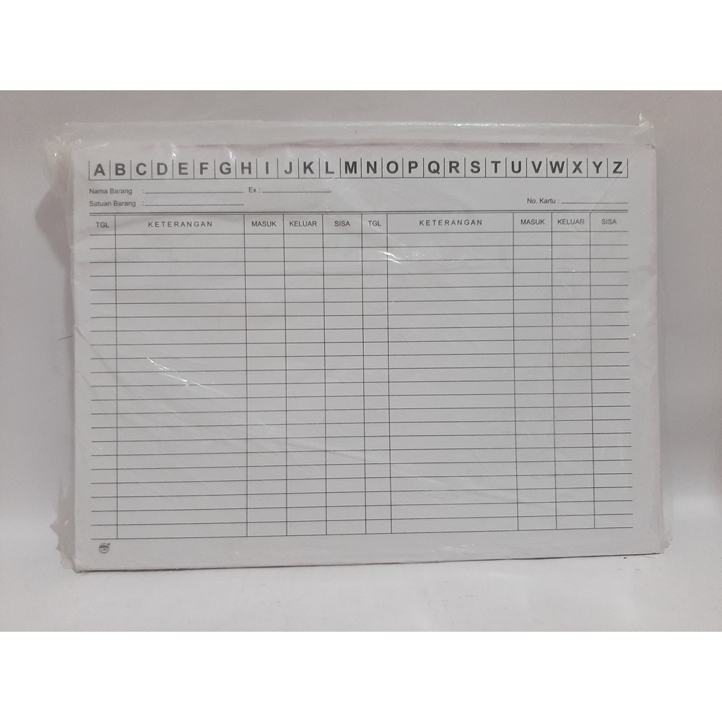 Jual Kartu Stok - Stock Card Lebar 100 Lembar | Shopee Indonesia