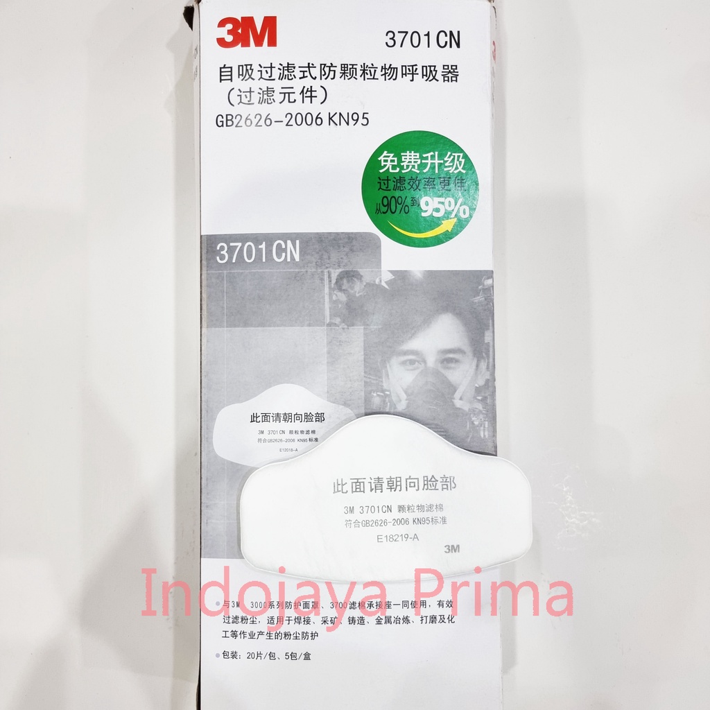 Jual Filter Masker 3M 3701 CN Anti Particle Respirator Cotton Filter | Shopee Indonesia