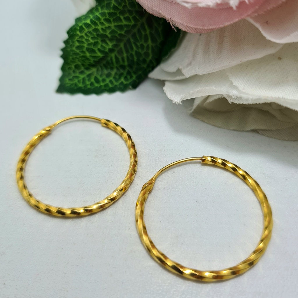 Jual Anting Emas Muda Model Ring Ulir 2 Gram | Shopee Indonesia