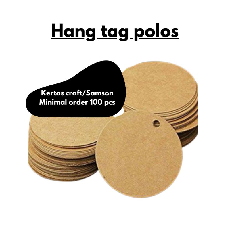 Jual Hang tag polos/ Hang tag kosong/ Hang tag custom murah | Shopee ...
