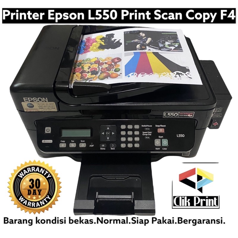 Jual Printer Epson L550 Print,Scan,Copy Second | Shopee Indonesia