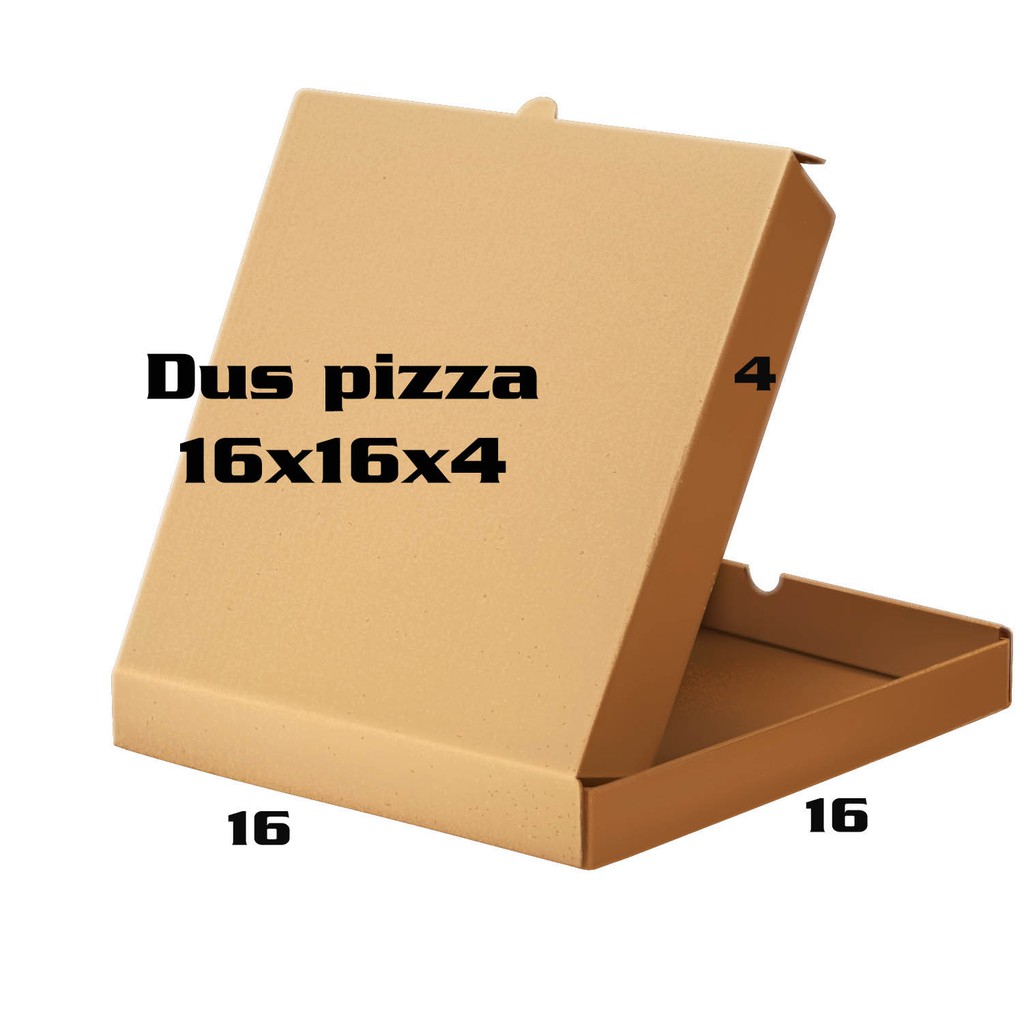 Jual (Min 10 pcs) klik 10 pcs 16X16X4 CM BOX KARDUS PACKING PIZZA ...