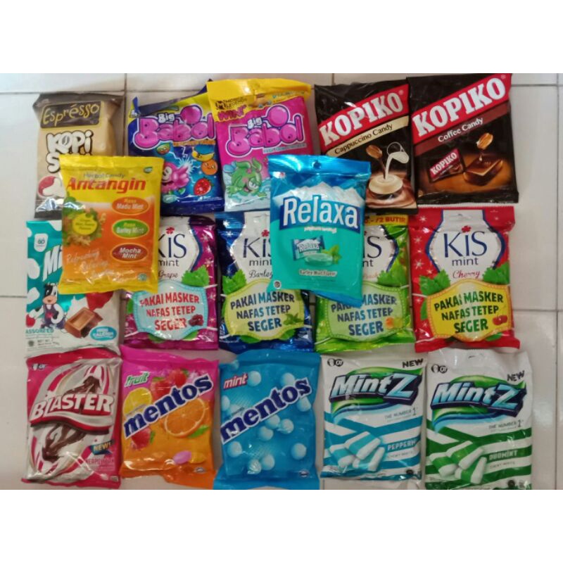 Jual Berbagai Macam Varian Permen (mentos,kopiko,kis,mintz,babol ...