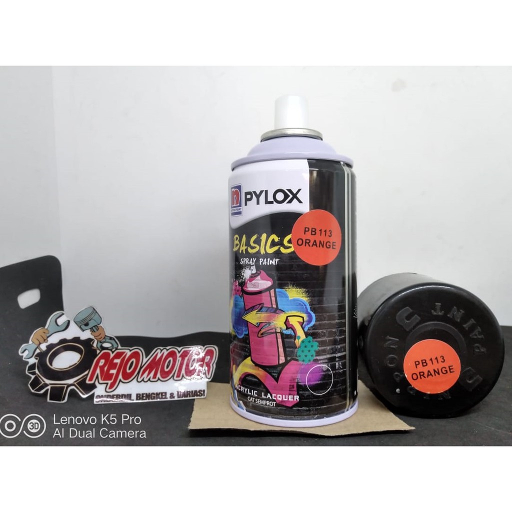 Jual Pylox Pilox Basic Atau Cat Semprot Nipon Paint Pilok PB 113 Orange Original Nippon Paint ...