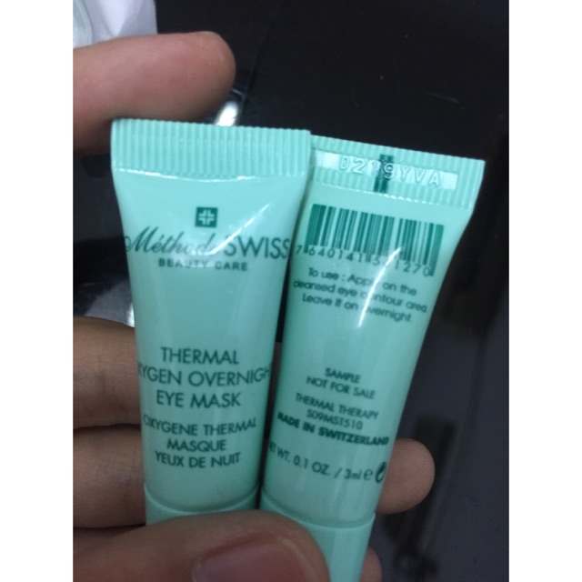 Jual Methode Swiss thermal oxygen overnight eye mask 3ml | Shopee Indonesia