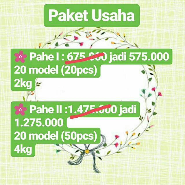Jual Paket Usaha 2 1.275.000 (50pcs) | Shopee Indonesia