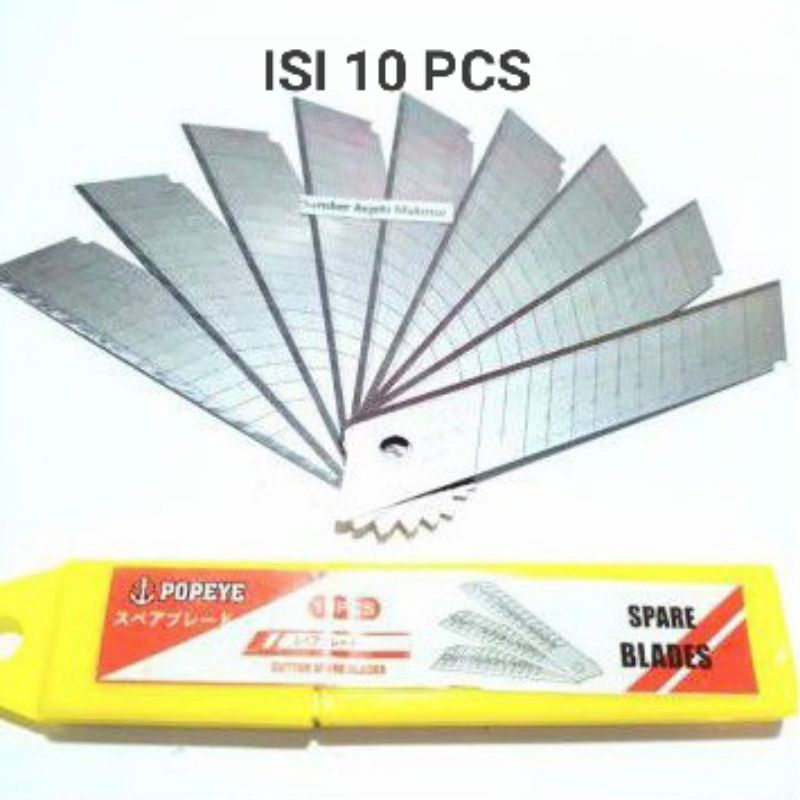 Jual Isi cutter jumbo Refill cutter isi 10 pcs | Shopee Indonesia