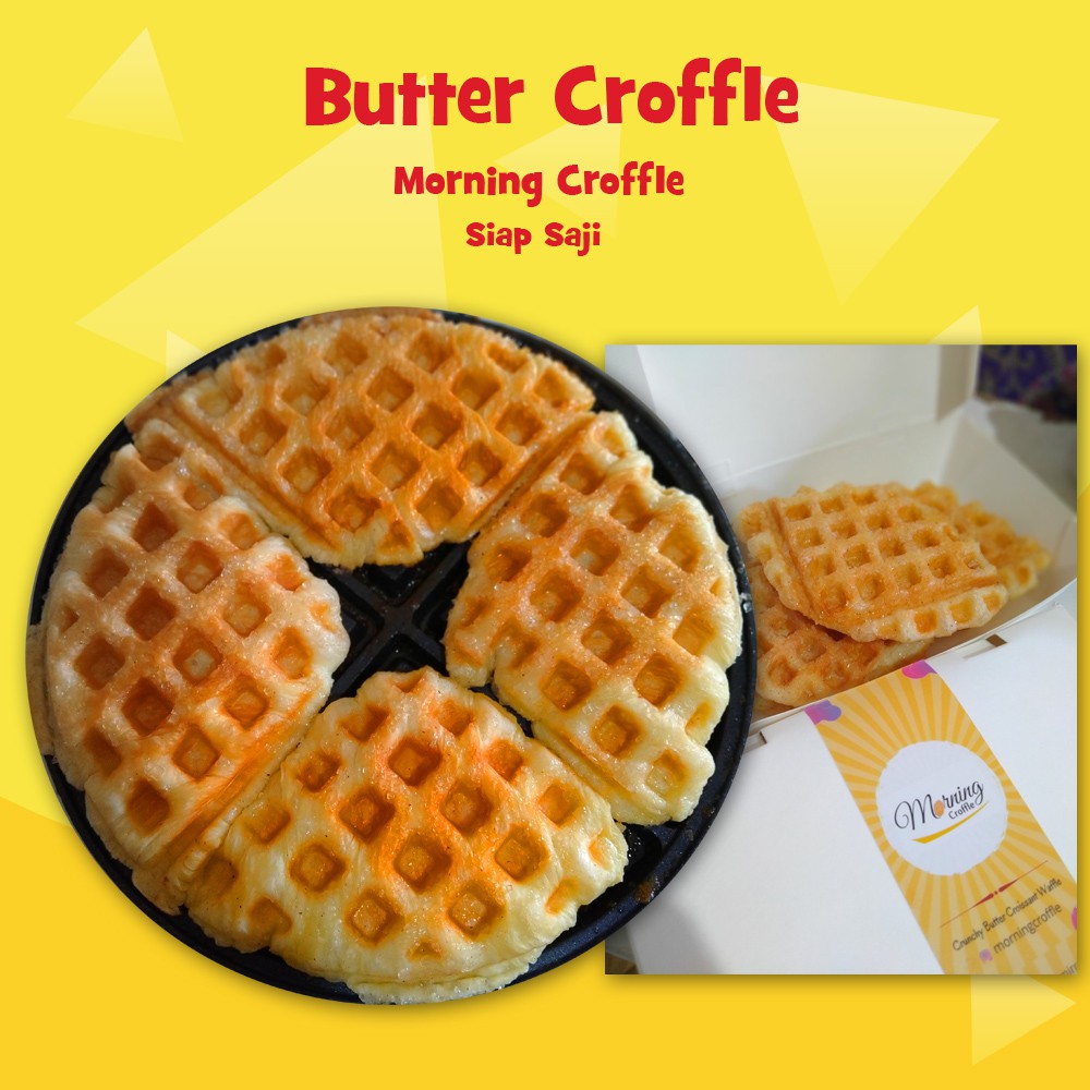 Jual Croffle Croissant Waffle 4 Pcs Perbox by Morning Croffle Bandung ...