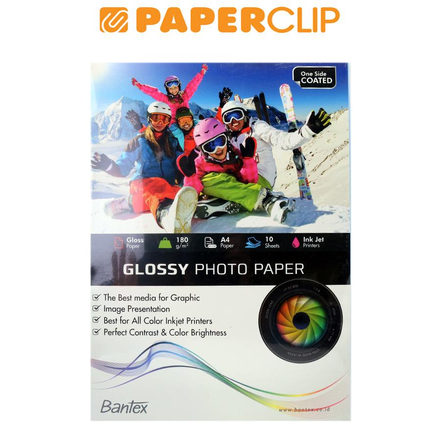 Jual KERTAS FOTO / INKJET BANTEX 8001-02 180GR A4 ISI 10 | Shopee Indonesia
