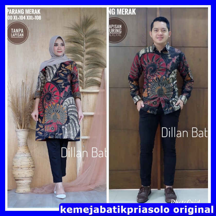 Jual ATASAN PREMIUM KEMEJA BAJU BATIK SOLO PRIA LENGAN PANJANG FULL ...