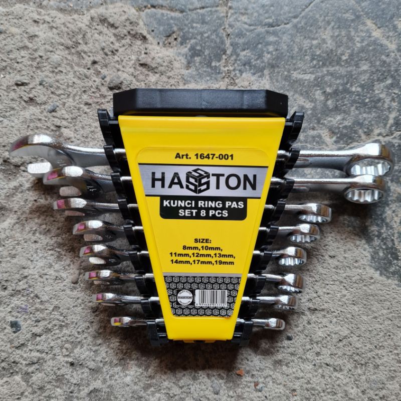 Jual Kunci Ring Pas Set 8Pcs Biji "HASSTON PROHEX" | Shopee Indonesia