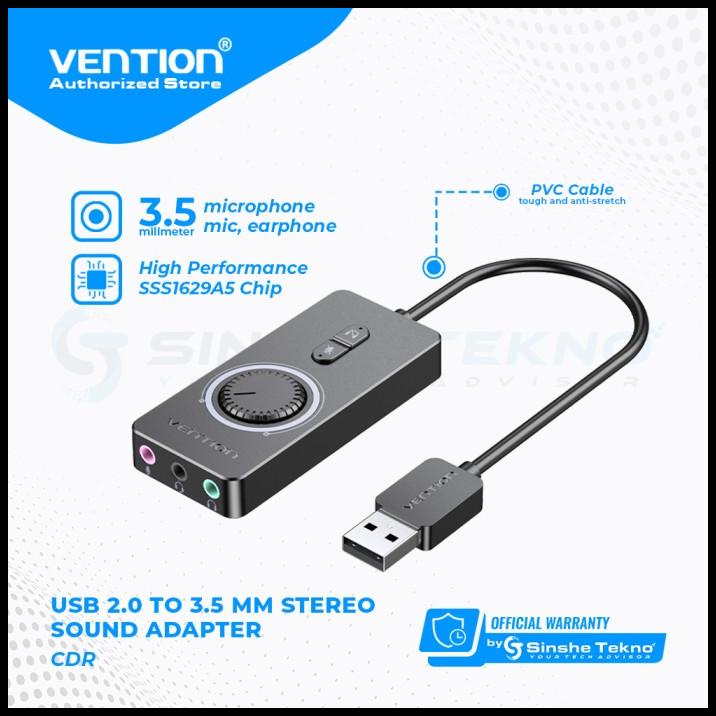 Jual Vention Sound Card Usb 2.0 With Microphone Input And Volume ...