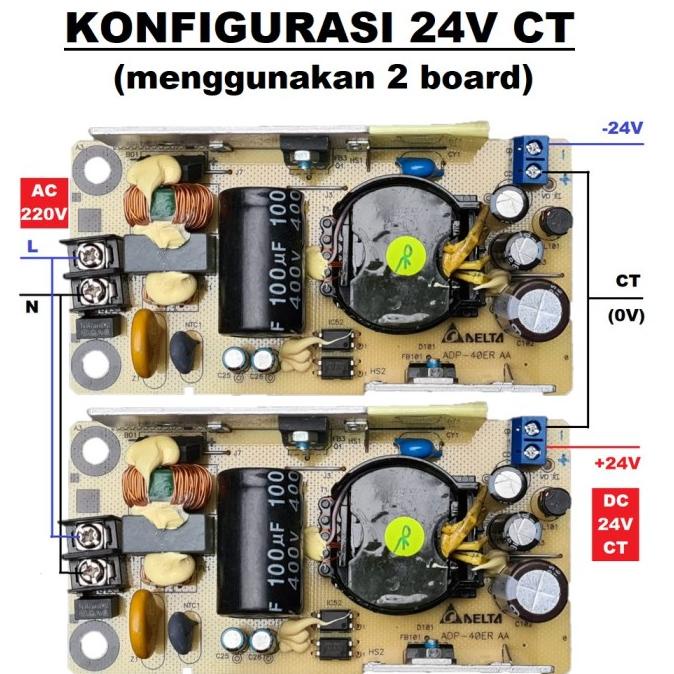 Jual Switching Power Supply Adaptor Smps Ac-Dc 24V 4A Full : Led ...