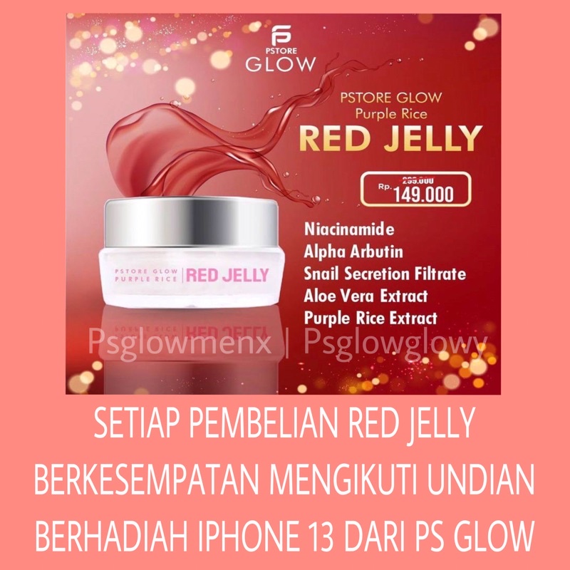 Jual red jelly ps glow | red jelly pstore glow | Shopee Indonesia