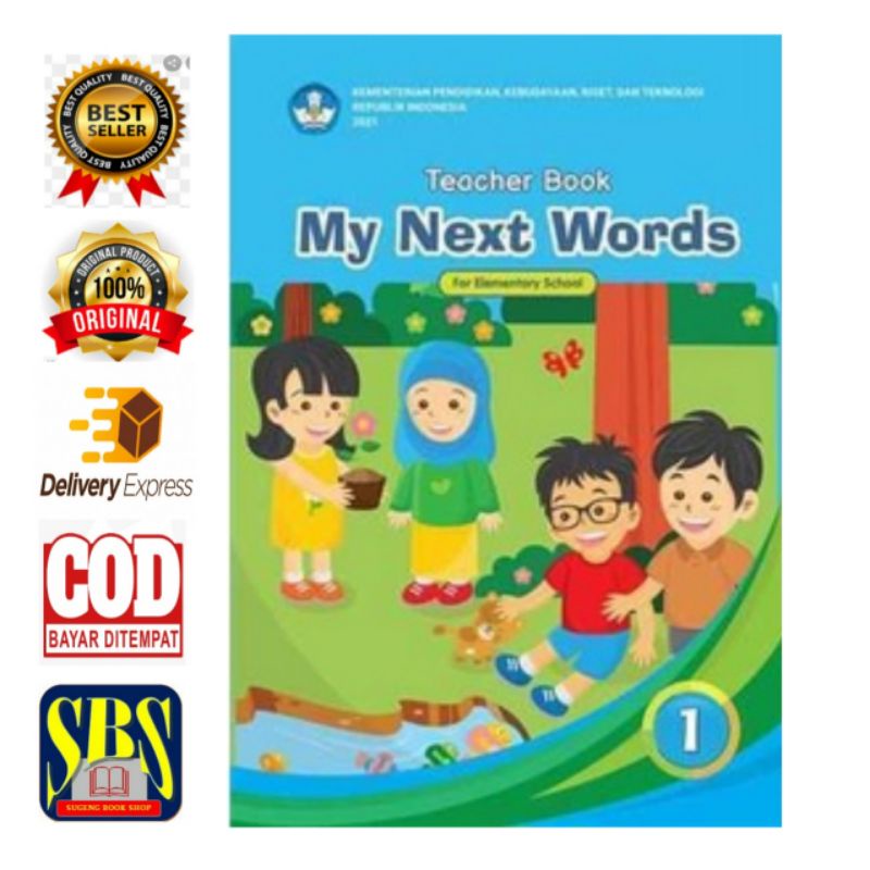 Jual BUKU GURU BAHASA INGGRIS SD Kelas 1 Teacher Book My Next Words For Elementary School ...
