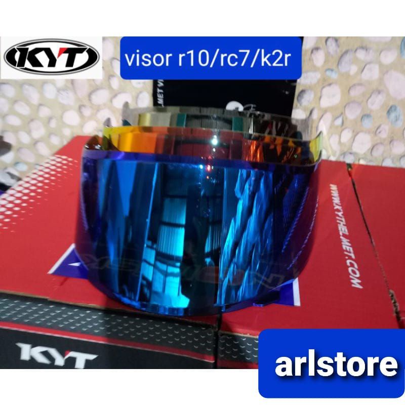 Jual Visor IRIDIUM KYT R10/RC 7/K2 RIDER/ Visor helm KYT R10/RC7/K2 ...