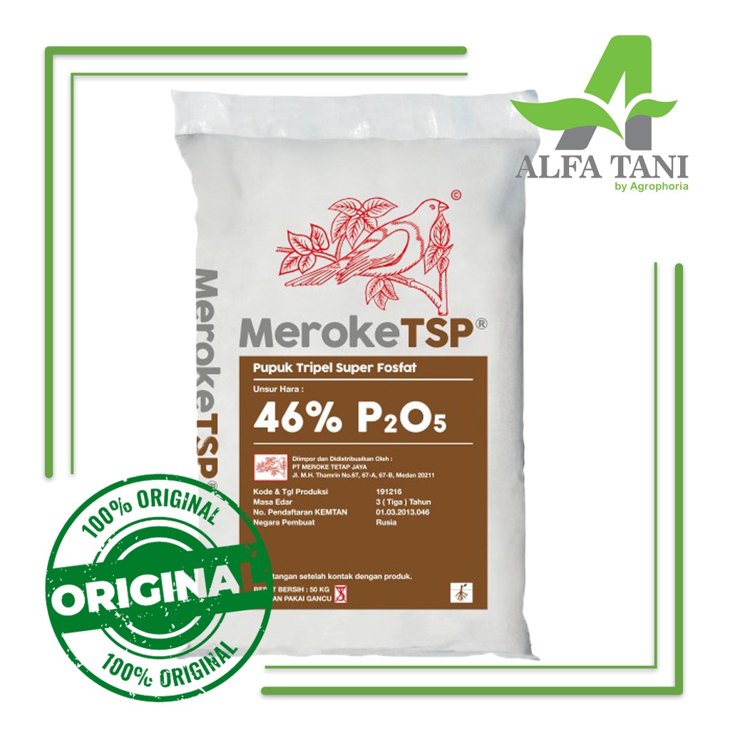 Jual Pupuk Meroke TSP Triple Super Phosphate 1 kg / Pupuk Pembungaan | Shopee Indonesia