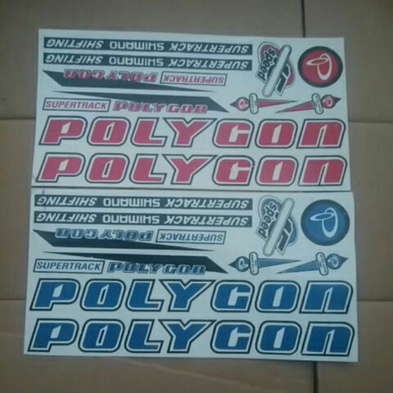 Jual Decal sticker Polygon 1 lembar | Shopee Indonesia