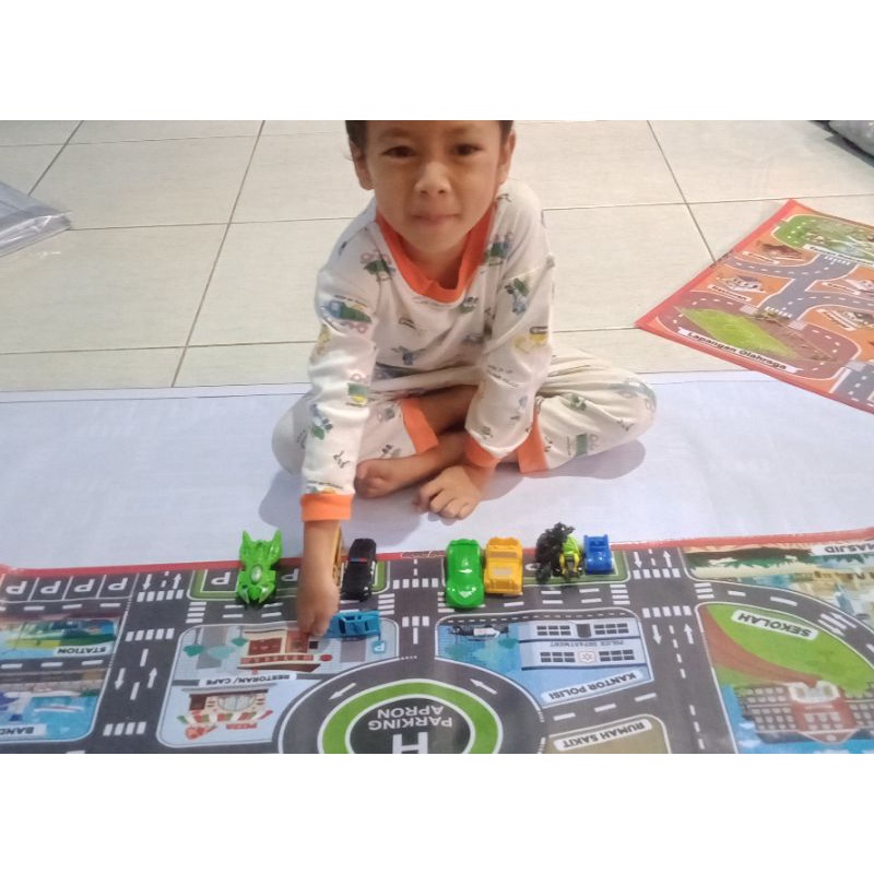 Jual 1,5x1,5 meter road map nama gedung nama fasilitas umum matras main ...