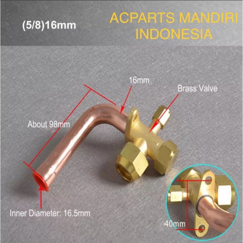 Jual KRAN / VALVE OUTDOOR AC 5/8" PLUS NUT TEBAL | Shopee Indonesia