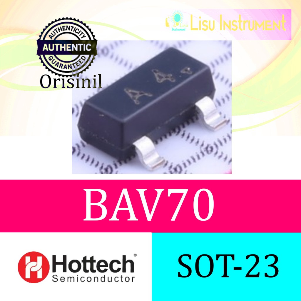 Jual BAV70LT1G BAV70 A4 SOT23 Dual Switching Diode Common Cathode 70V 200mA | Shopee Indonesia