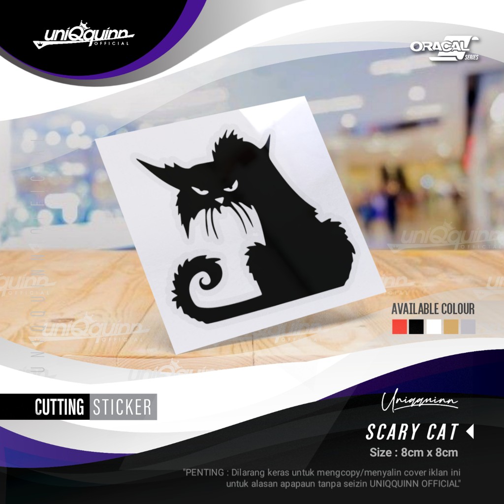 Jual UQ Stiker Kucing | Cutting Sticket Scarry Black Cat | Stiker Lucu ... Jual UQ Stiker Kucing | Cutting Sticket Scarry Black Cat | Stiker Lucu ...