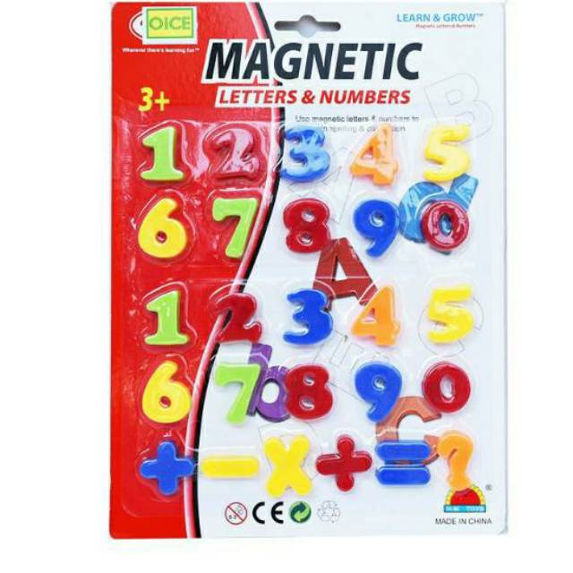 Jual Angka numerik&Abjad huruf magnetic letters Huruf besar dan huruf ...