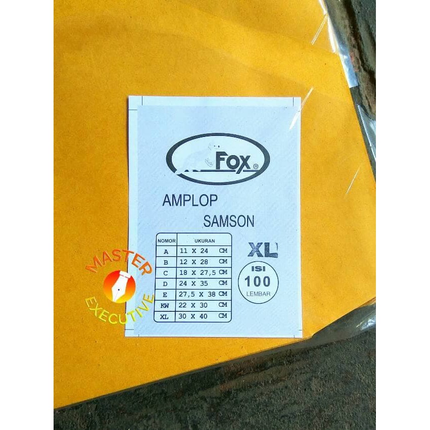 Jual Dijual Fox Amplop XL Samson Coklat 30 x 40 cm Super Map Murah | Shopee Indonesia