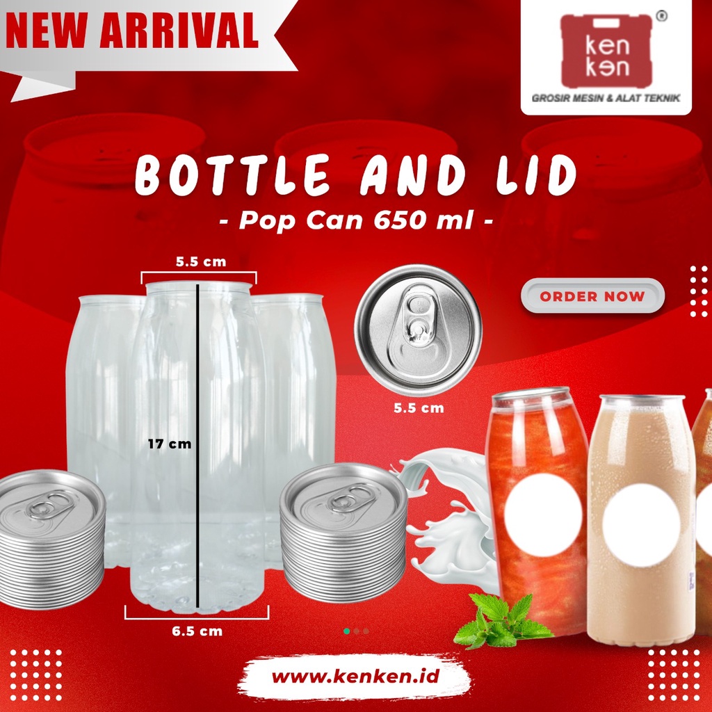 Jual Botol Pop Can Bottle Kaleng PET Kaleng Plastik PET Can Botol ...