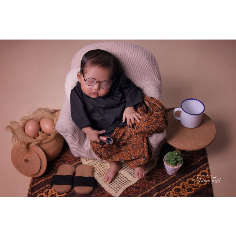 Jual baju adat Jawa kostum beskap Newborn properti foto newborn ...