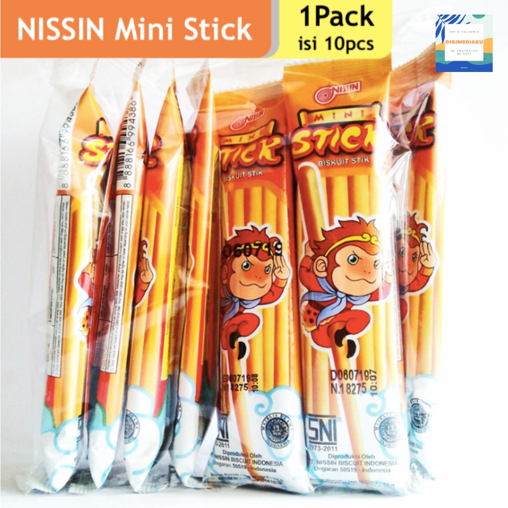 Jual Nissin Mini Stick Biskuit 10 pcs x 13 gr (1 pack isi 10 bungkus ...
