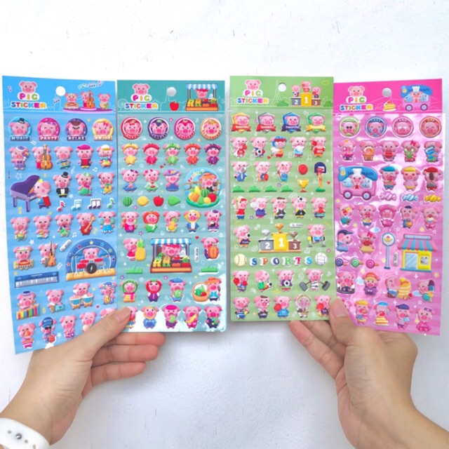 Jual Sticker Babi Piggy Puff Stiker | Shopee Indonesia