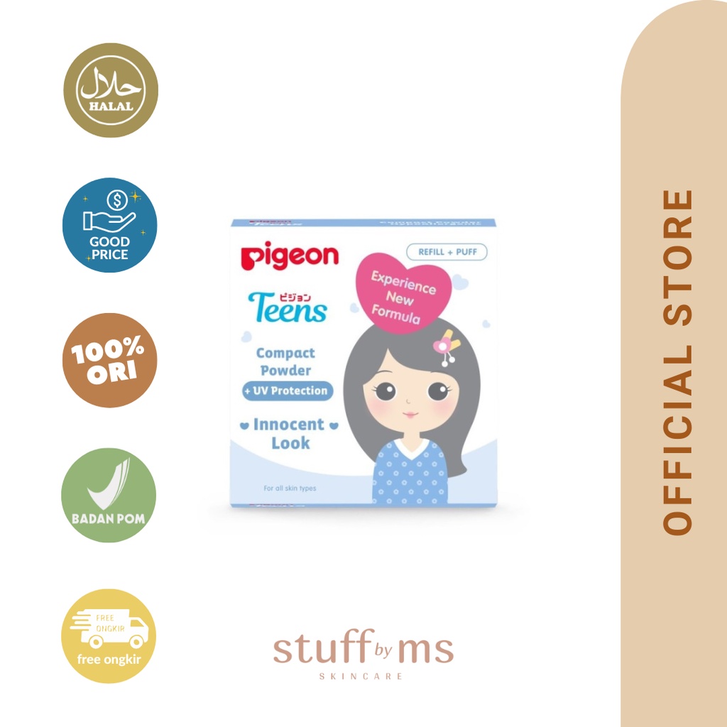 Jual Pigeon Teens Compact Powder Innocent Look | Shopee Indonesia