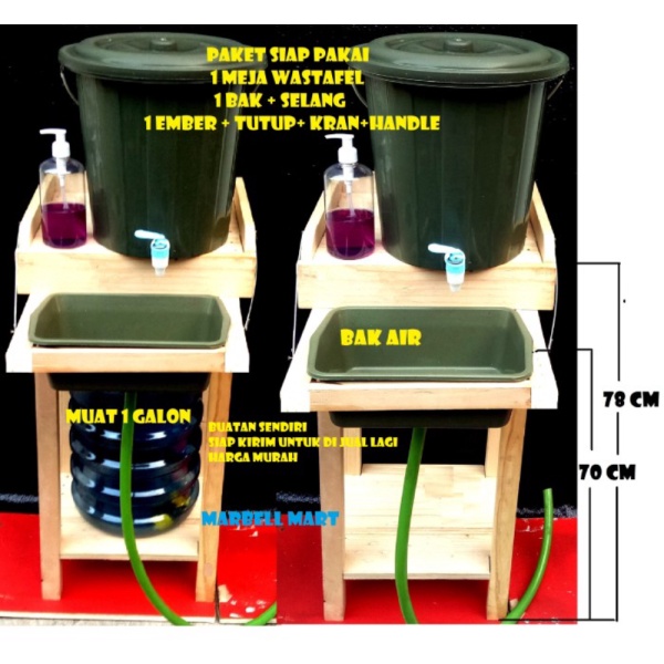 Jual Dijual perkakas Paling Laku Paket Meja Wastafel/Meja Rak Ember dan ...