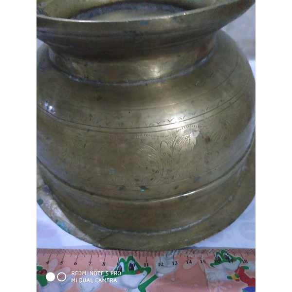 Jual bokor kuningan jadul asli besar full ukir | Shopee Indonesia