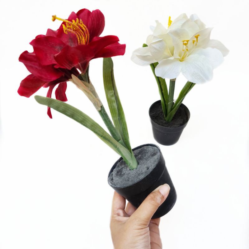 Jual Vas Bunga Artifisial Hiasan Meja Kantor VB52 Tanaman Hias Cantik ...