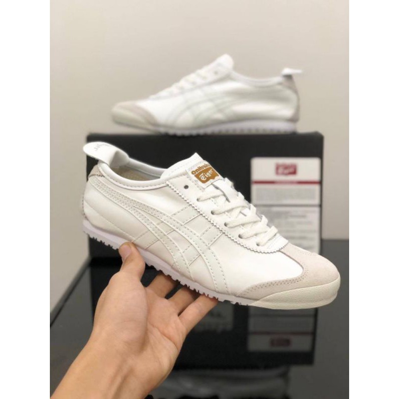 Jual sepatu onitsuka tiger mexico 66 original all white | Shopee Indonesia