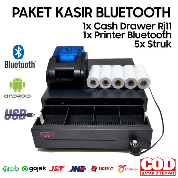 Jual Paket Alat Kasir Android Bluetooth (Cash Drawer+Printer+Kertas ...