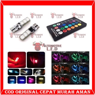 Jual LAMPU LED T10 RGB SILICONE WIRELESS NEW REMOTE CONTROL T10 RGB ...