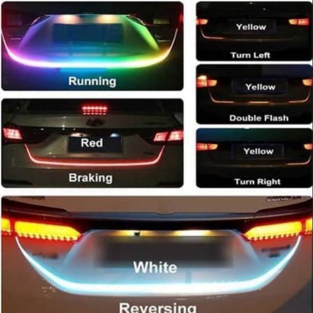 Jual LAMPU REM BUS RGB LAMPU REM TRUK RGB 24 VOLT LED BAGASI RGB 24V ...