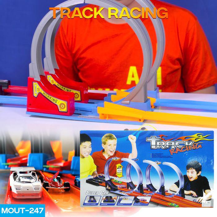 Jual TRACK RACING mainan mobil balap arena hot wheels MOUT-247 keren ...