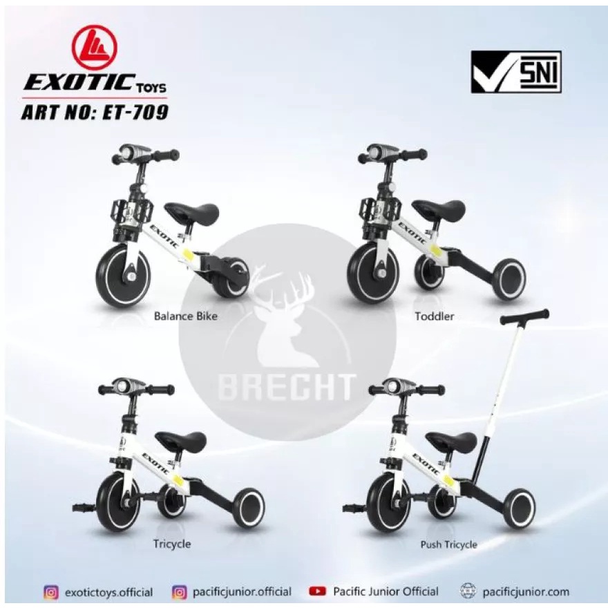 Jual Sepeda Anak Balance Bike 6in1 Tricycle Exotic ET 709 & ET 709-7 ...