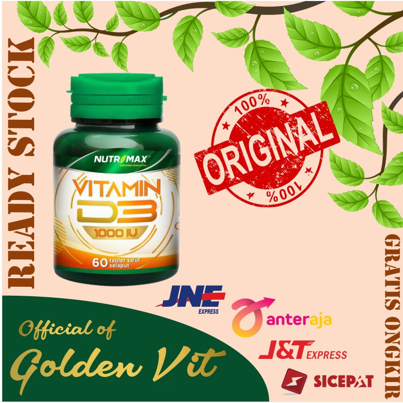 Jual NUTRIMAX VITAMIN D3 1000 IU VIT D 1000IU DAYA TAHAN IMUN TUBUH ...