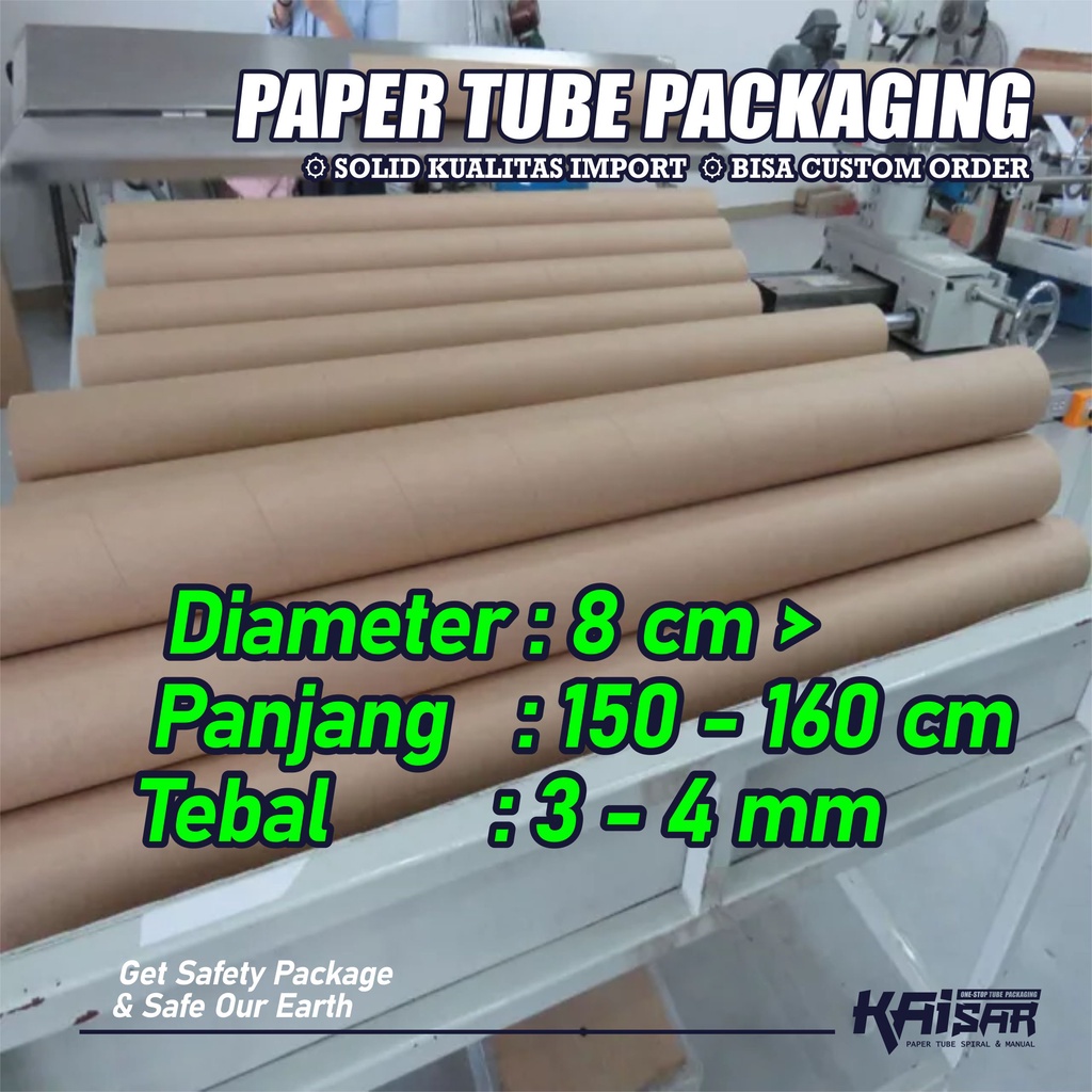 Jual paper tube selongsong packing ukuran 160 cm - diameter 8 cm | Shopee Indonesia