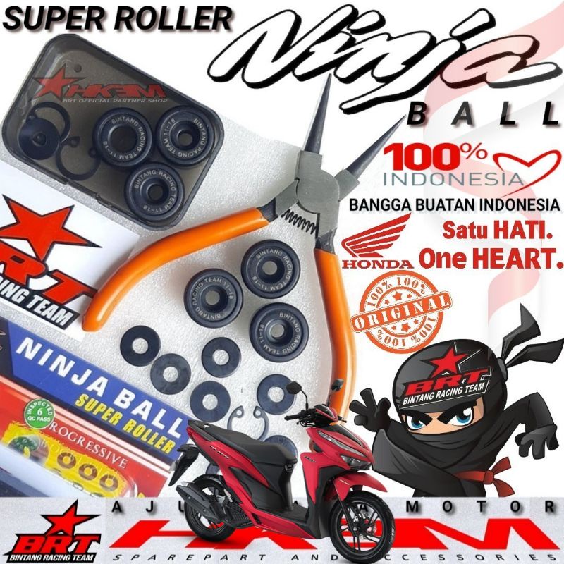 Jual ROLLER NINJA BALL NEW VARIO 125 VARIO 150 ROLLER RACING BRT HONDA ...