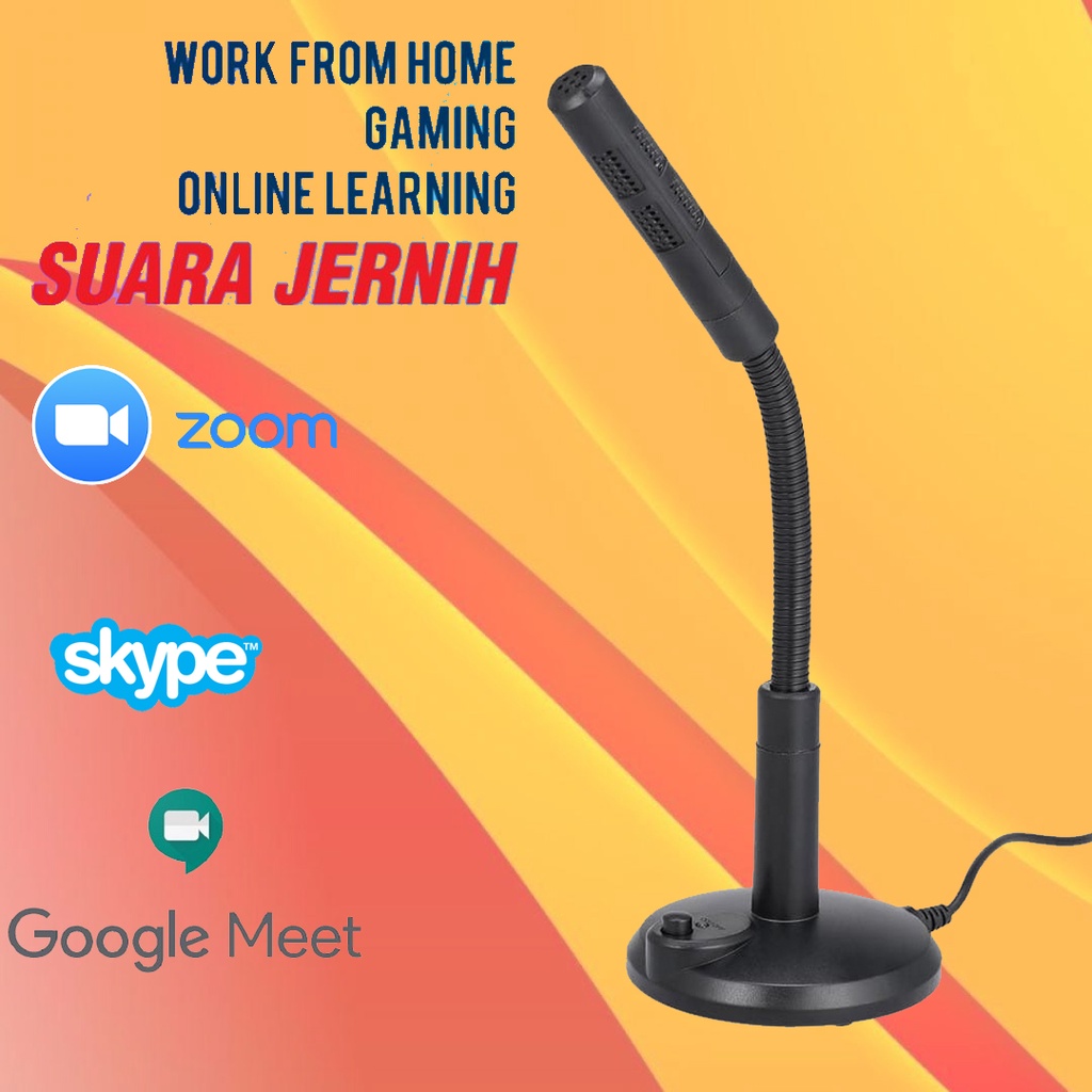 Jual Microphone Mic USB PC Mikrofon Zoom Laptop Microfon Gaming ...