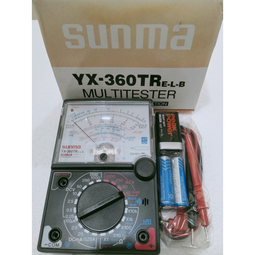 Jual MULTIMETER AVOMETER MULTITESTER MANUAL SUNWA YX-360TR YX 360TR ...