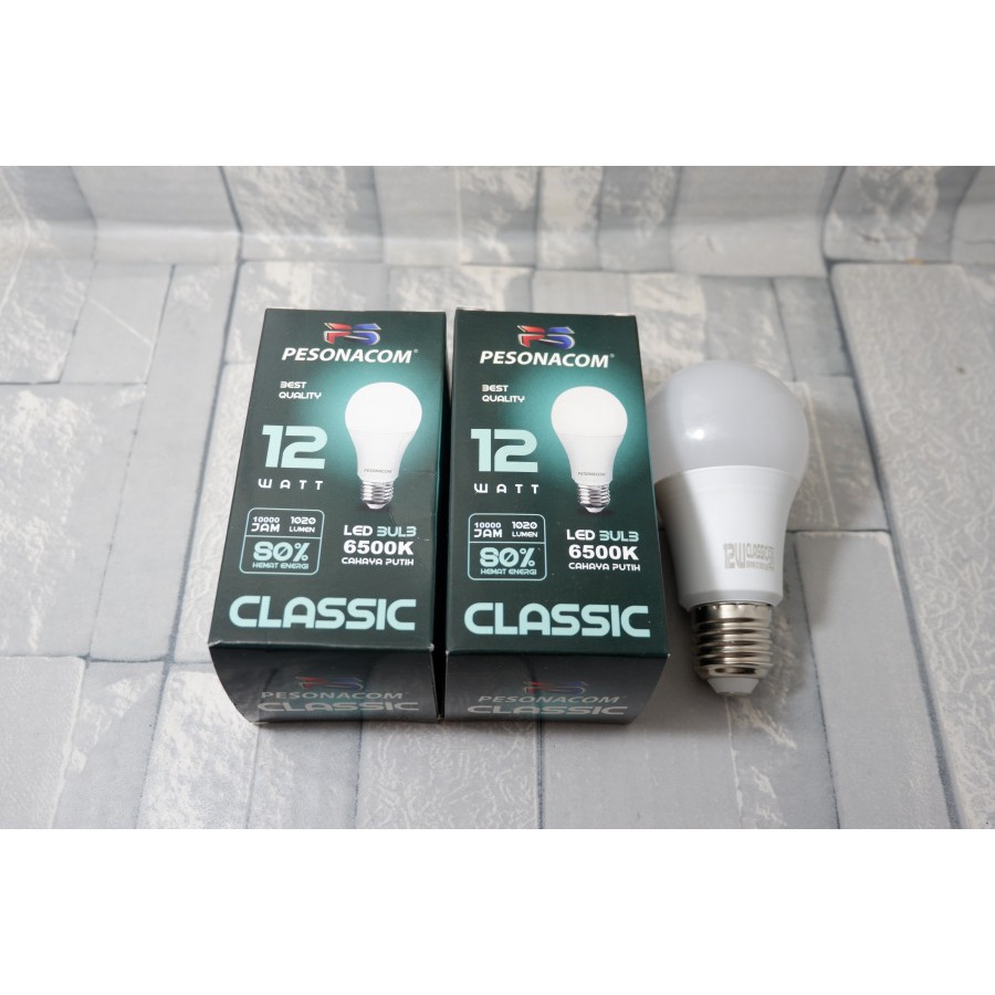 Jual Bohlam Lampu LED Bulb Pesonacom Classic 12 Watt SNI | Shopee Indonesia