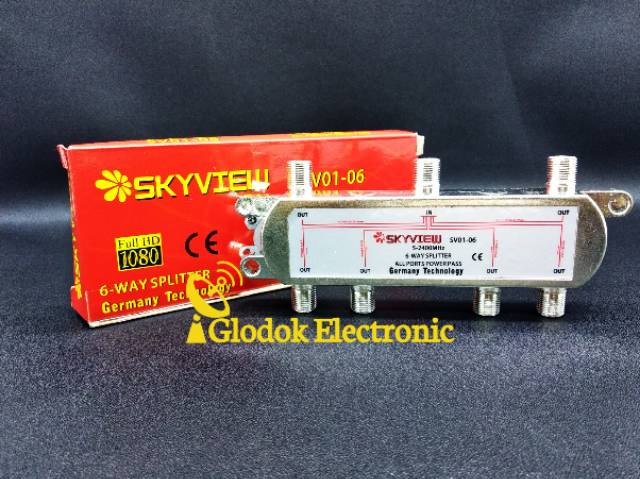 Jual SPLITTER 6 WAY / SPLITER 6 WAY / PEMBAGI SINYAL TV 6 OUTPUT ...