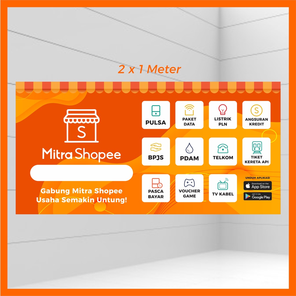 Jual Spanduk Banner Mitra Shopee | Shopee Indonesia